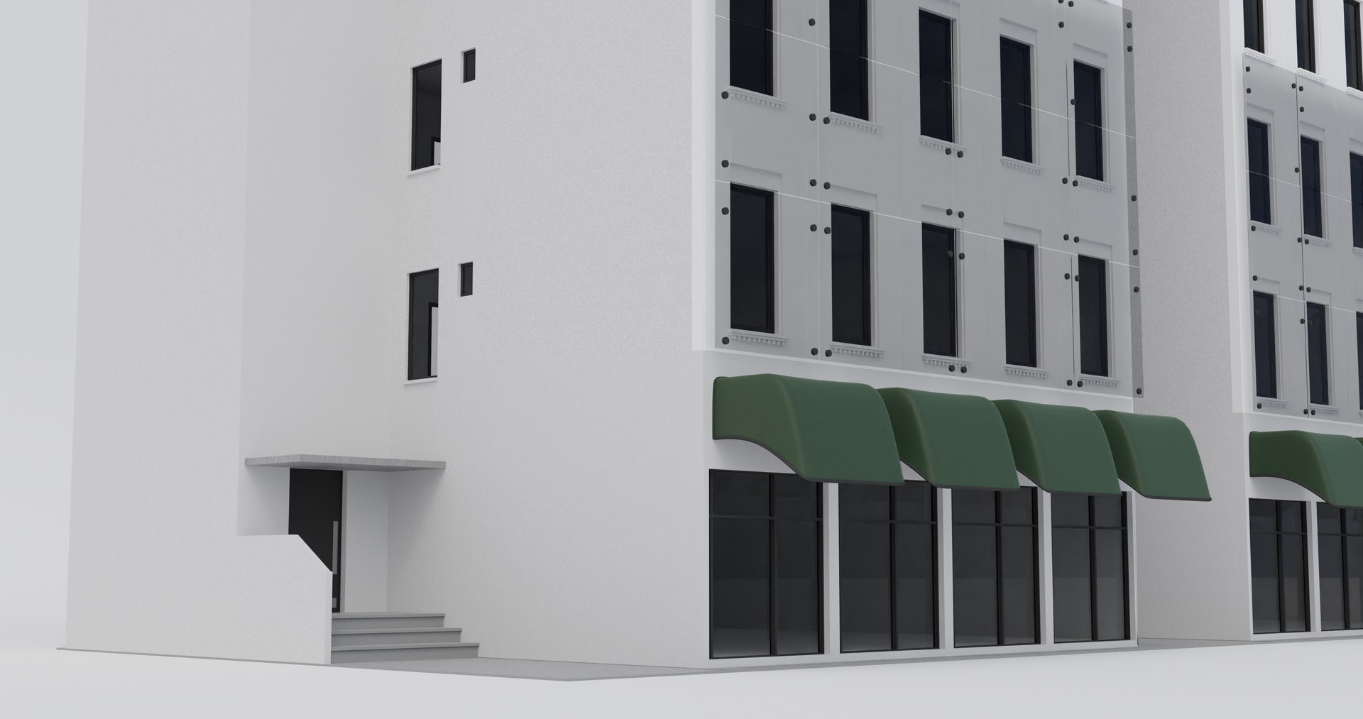 3D Residential Commercial Compound - TurboSquid 1950608