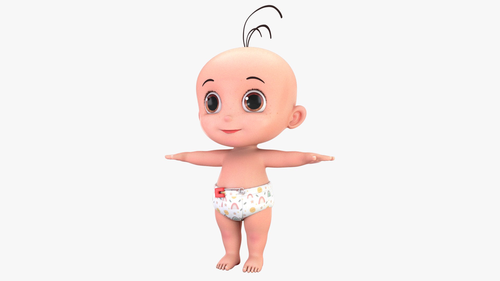 3D Cartoon Baby - TurboSquid 1958031