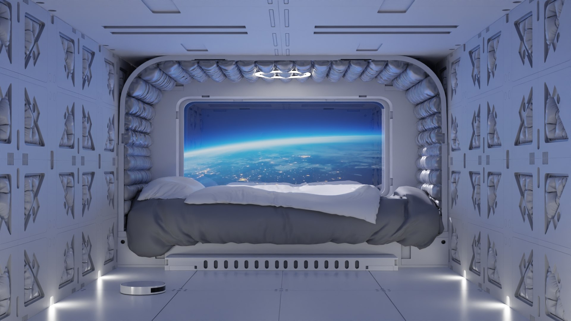 3D Sci-fi Badroom Blender Scene Model - TurboSquid 1900939