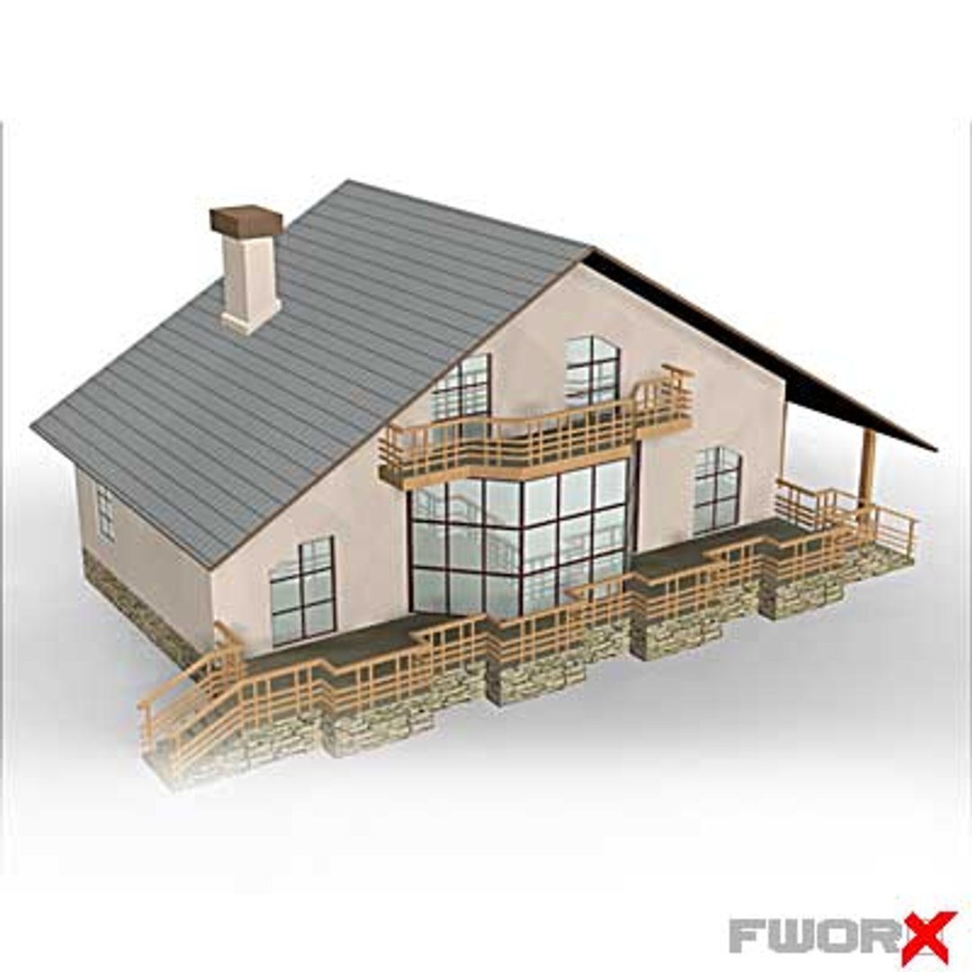 3d Set Small Houses