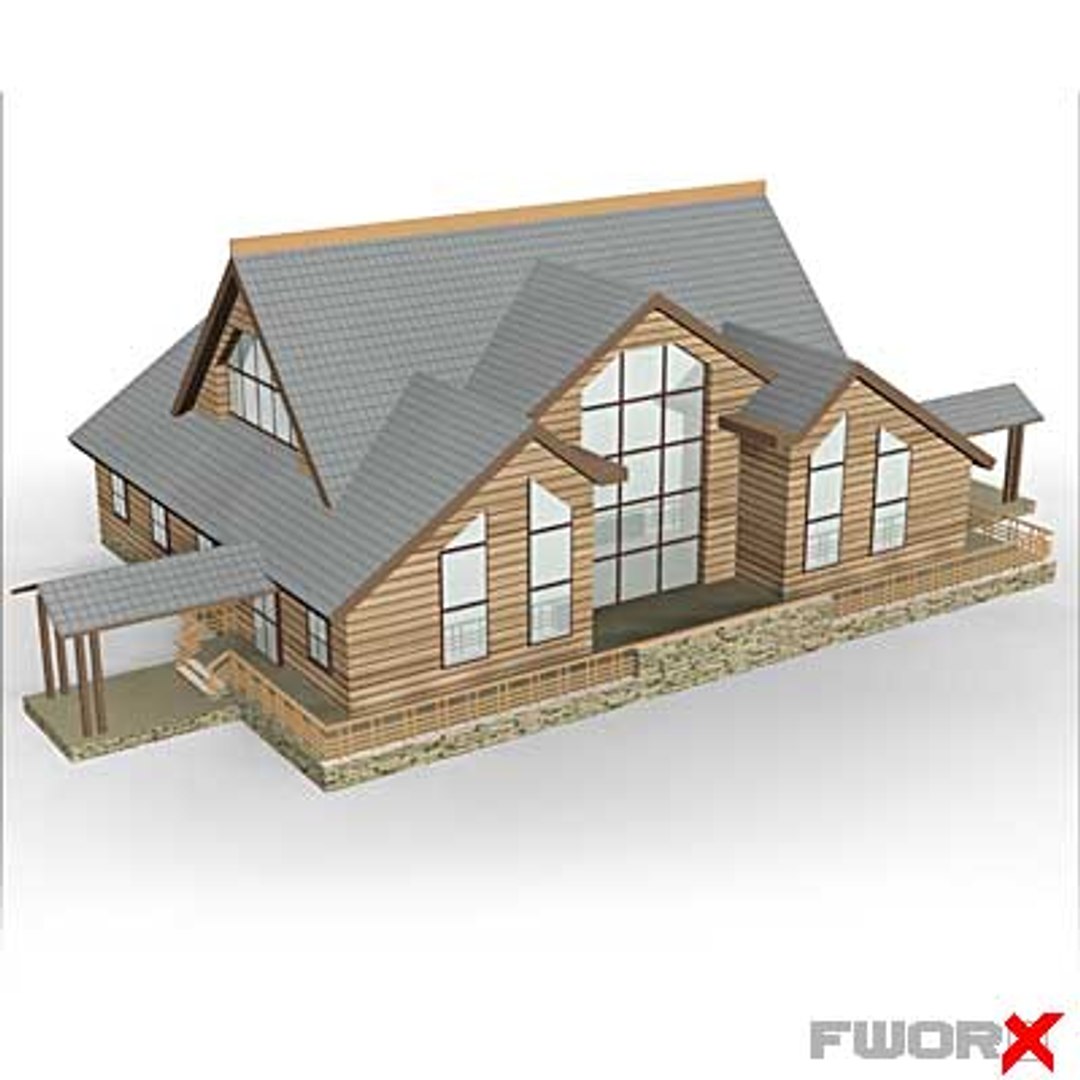 3d Set Small Houses