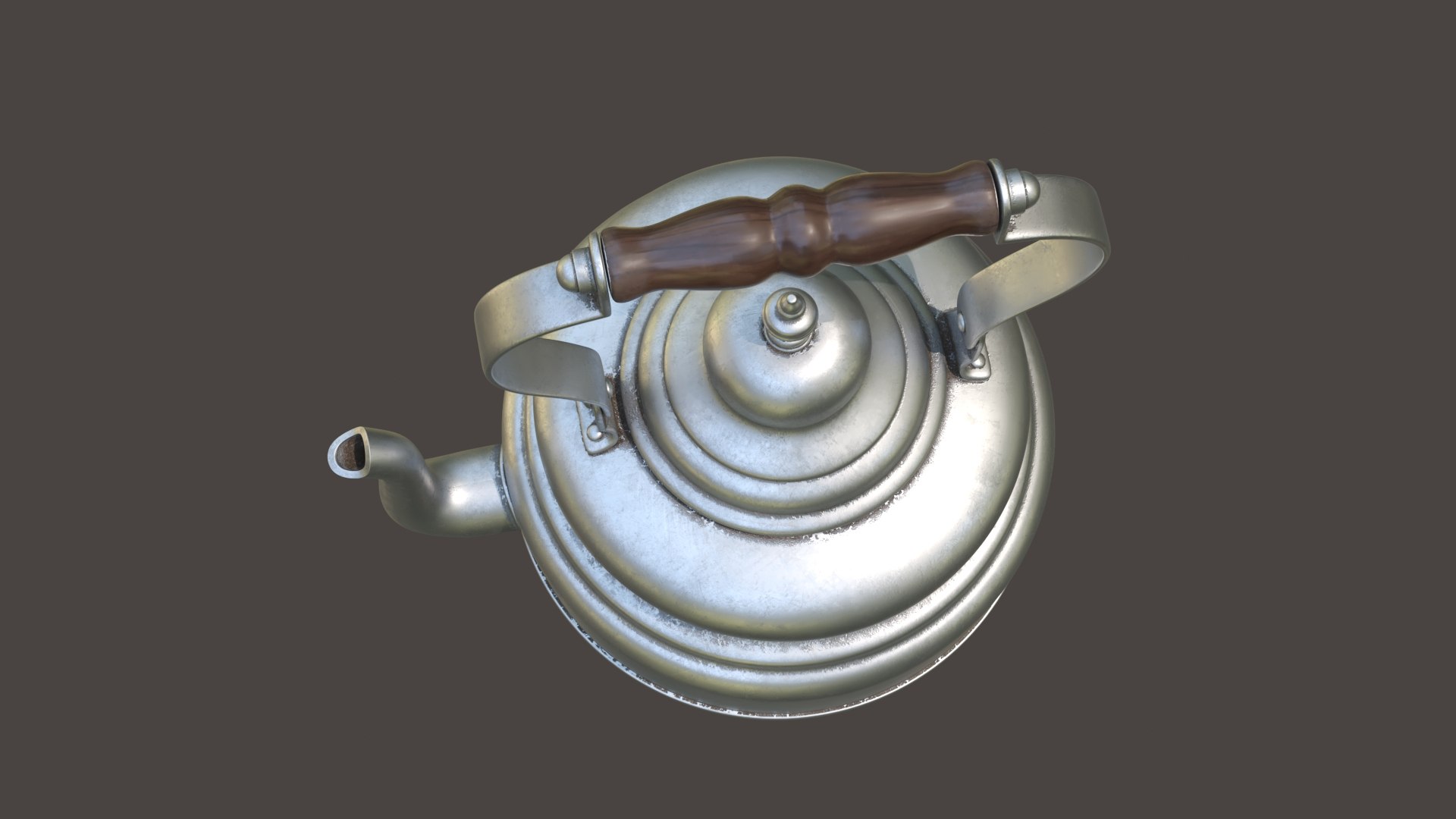 3D Silver Kettle Model - TurboSquid 1572512