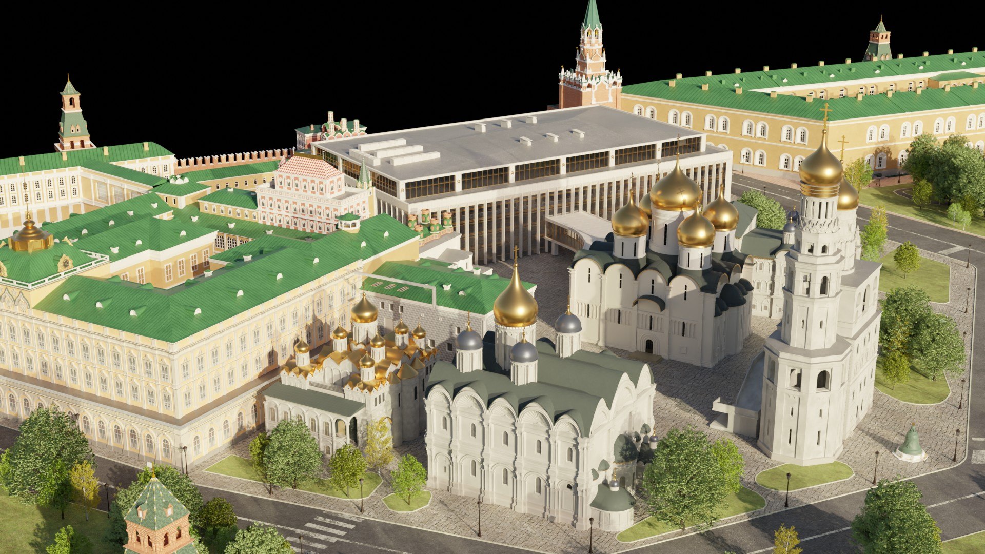 Moscow Kremlin Model - TurboSquid 1875536