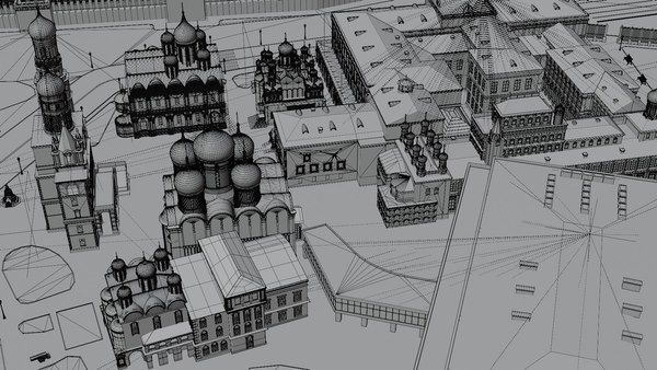 Moscow Kremlin model - TurboSquid 1875536