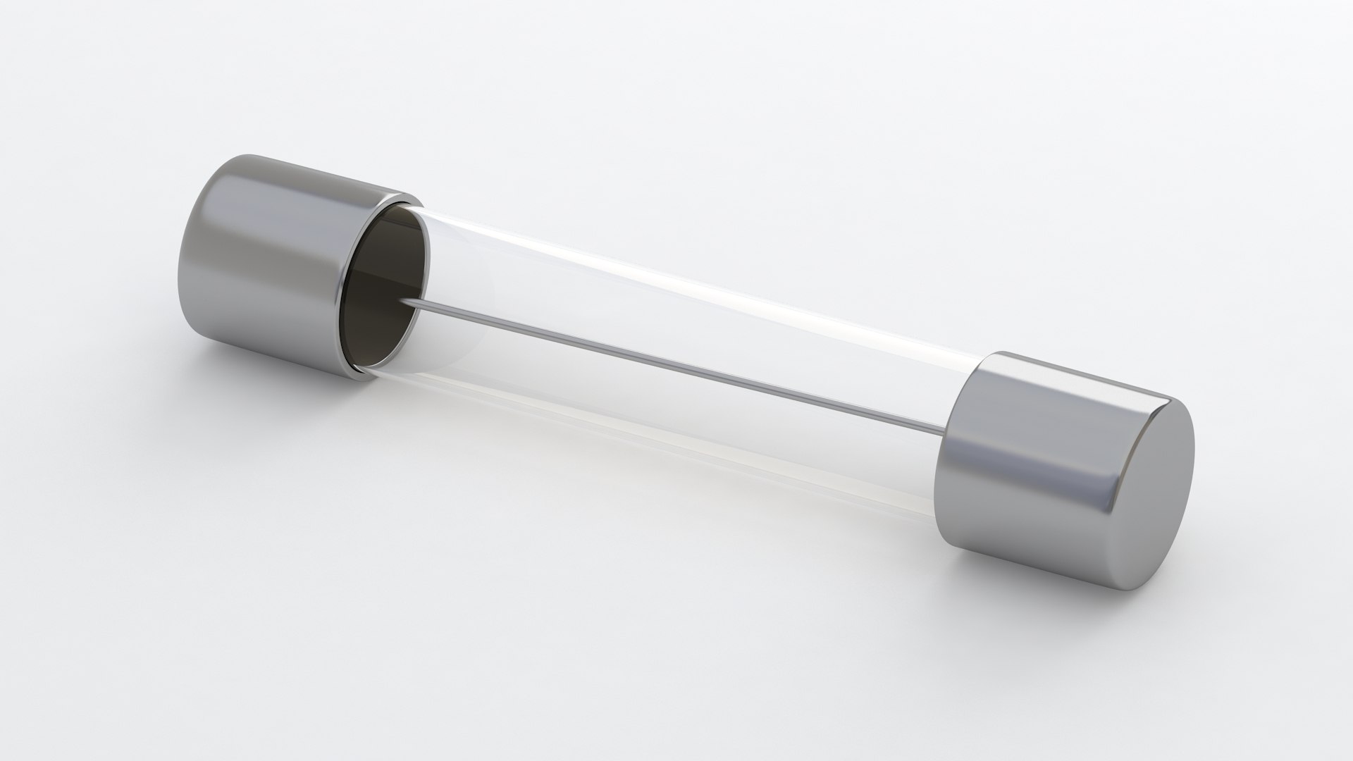 Glass Tube Fuse Silver 01 3D - TurboSquid 2375613