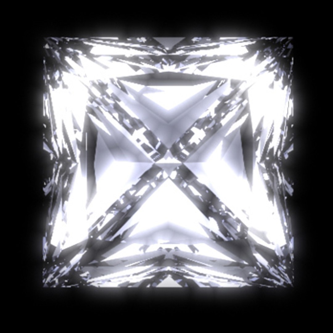 Diamond Princess Cut - 3d Model