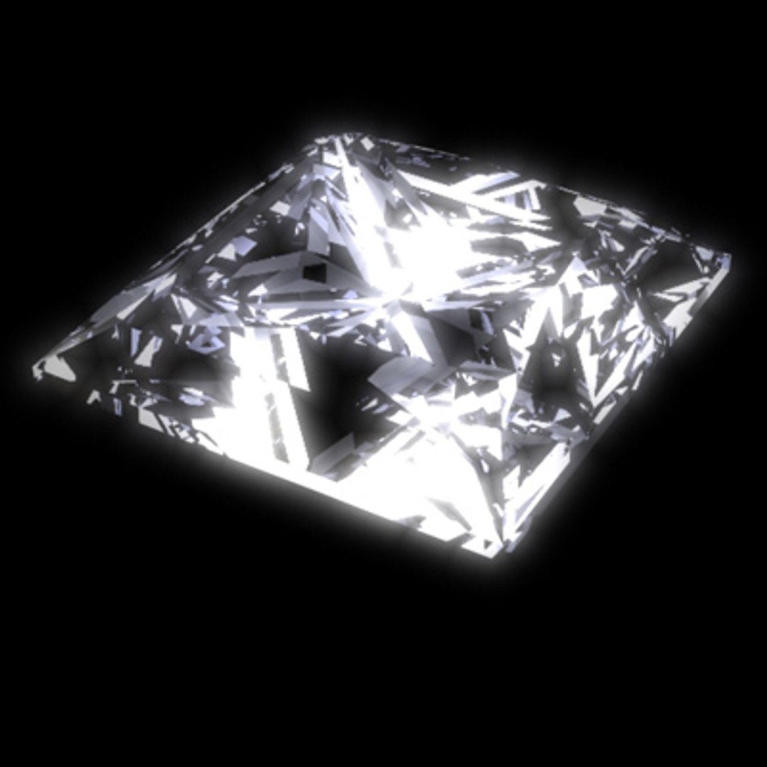 Diamond Princess Cut - 3d Model