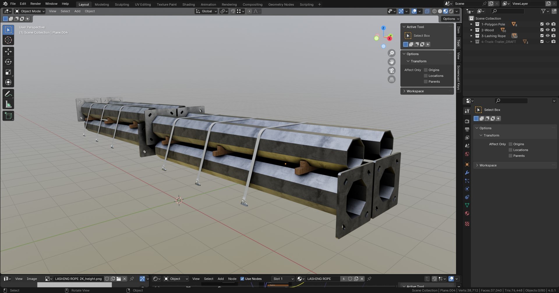 3D CARGO MODELS FOR TRUCK TRAILER-Polygon Pole Type-2 - TurboSquid 2291609