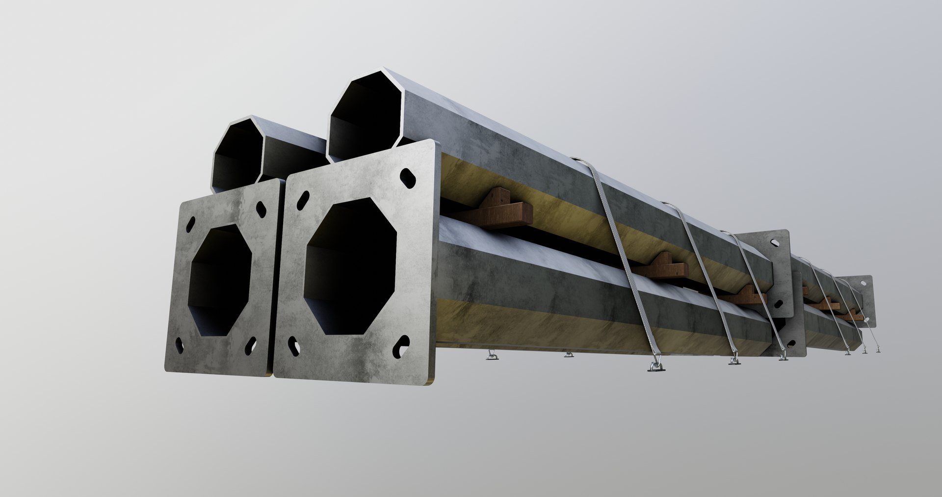 3D CARGO MODELS FOR TRUCK TRAILER-Polygon Pole Type-2 - TurboSquid 2291609