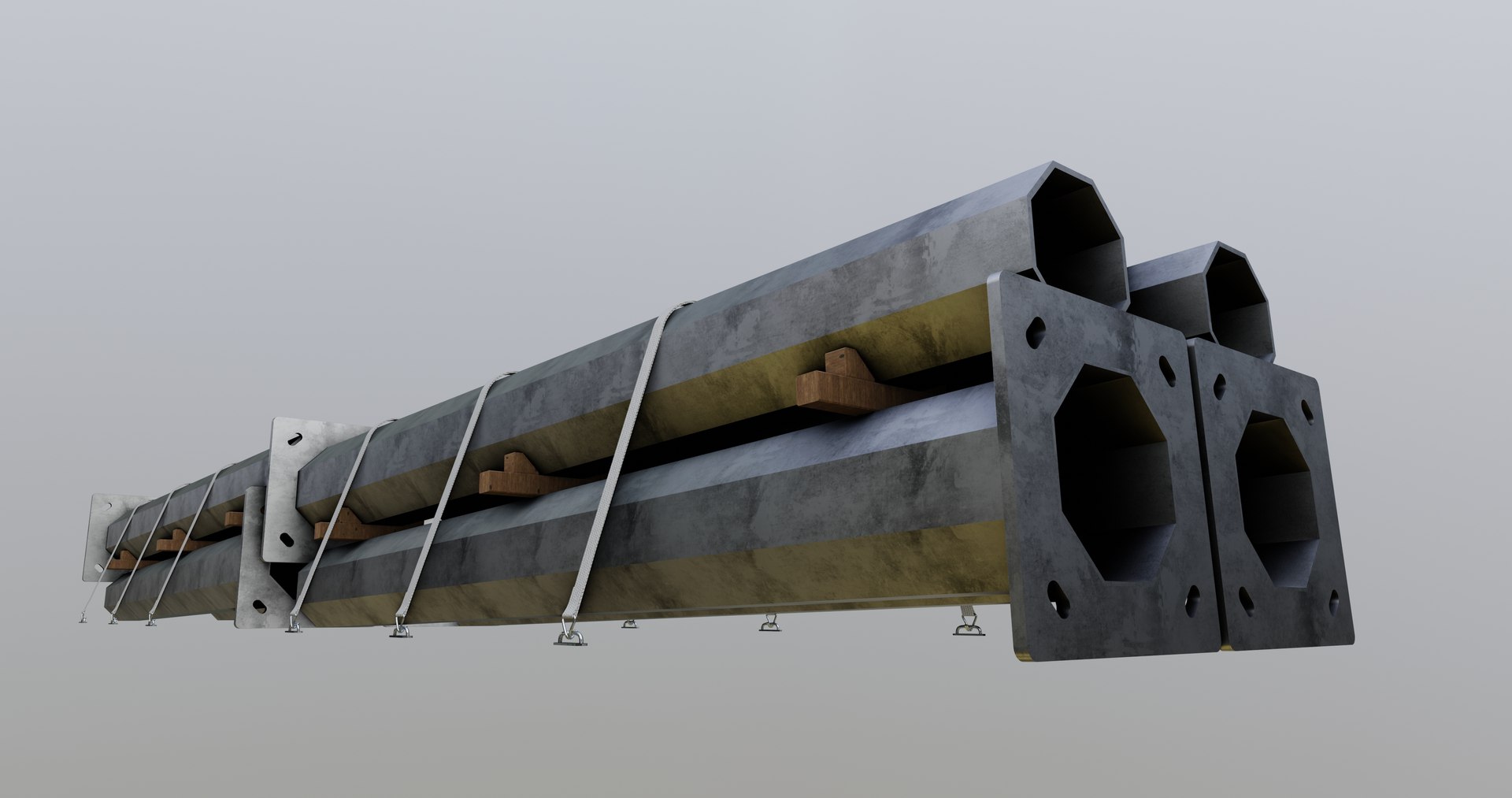 3D CARGO MODELS FOR TRUCK TRAILER-Polygon Pole Type-2 - TurboSquid 2291609