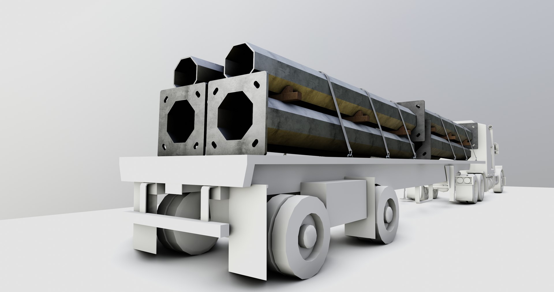 3D CARGO MODELS FOR TRUCK TRAILER-Polygon Pole Type-2 - TurboSquid 2291609