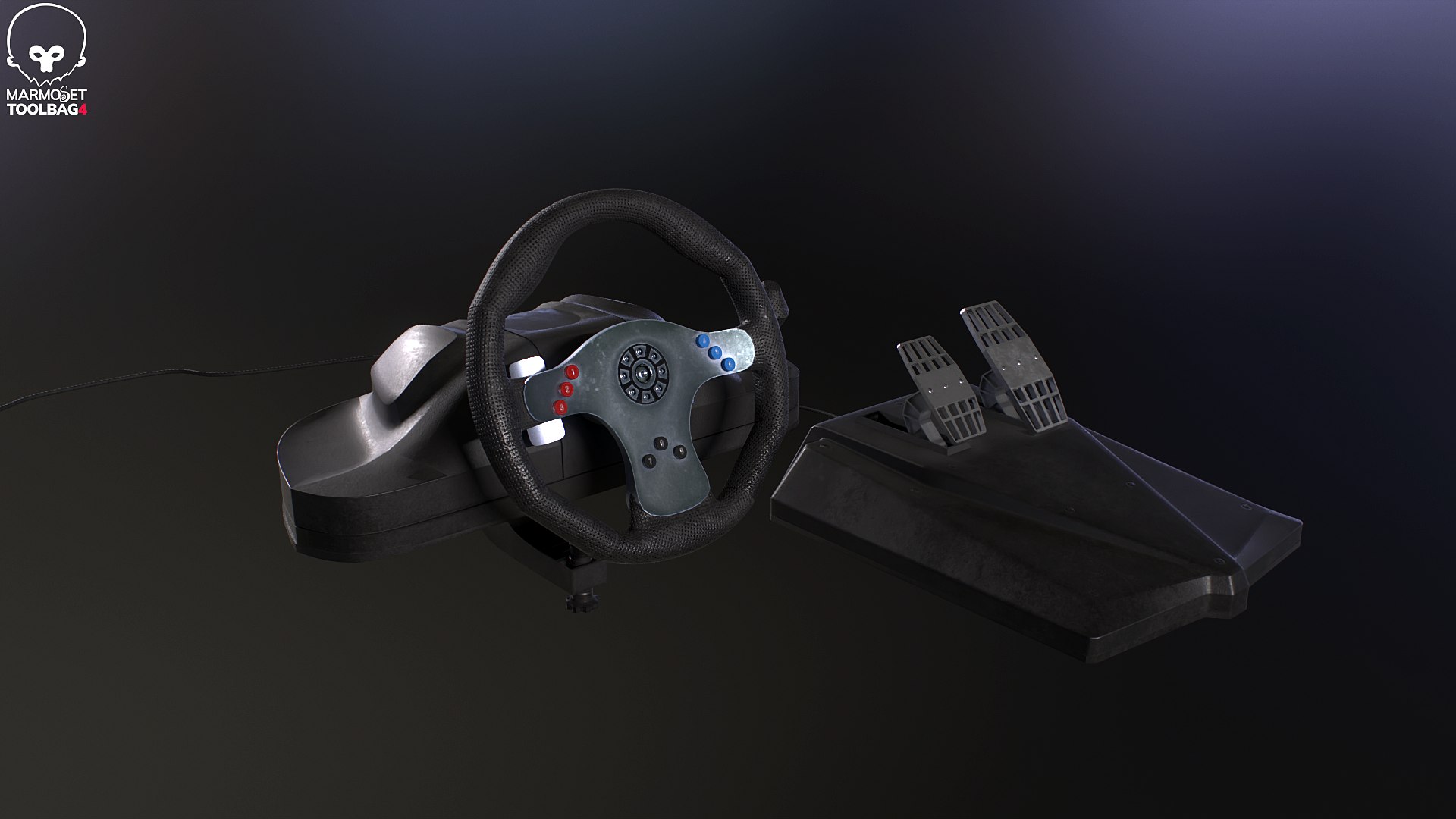3D Model Gaming Wheel Controller - TurboSquid 2115480
