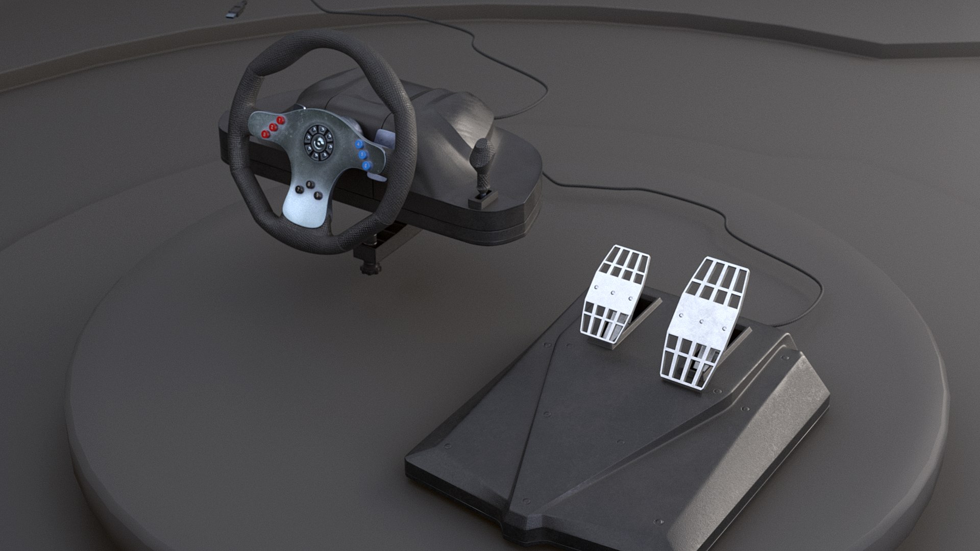 3D Model Gaming Wheel Controller - TurboSquid 2115480