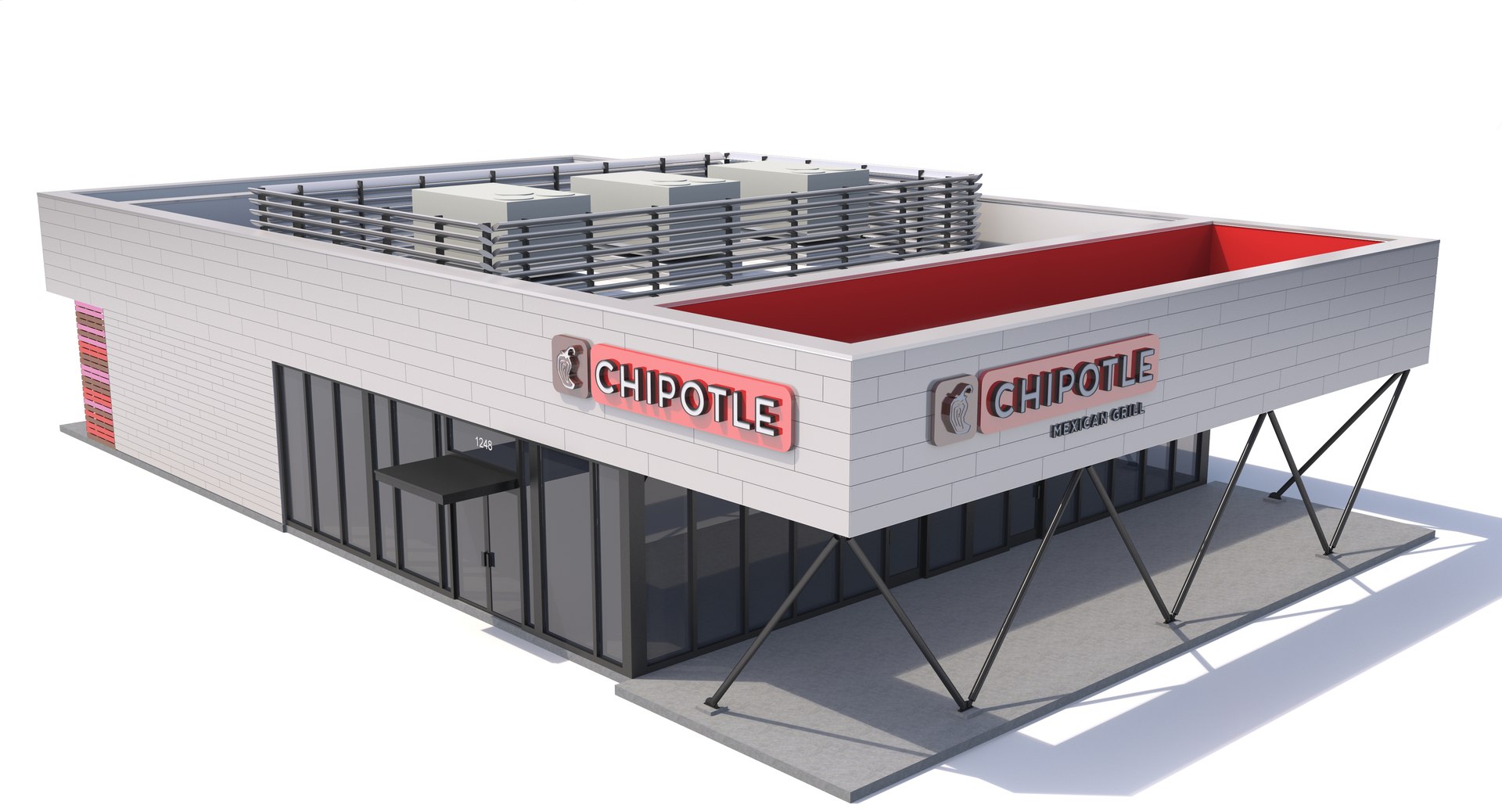 3d Model Of Chipotle Restaurant