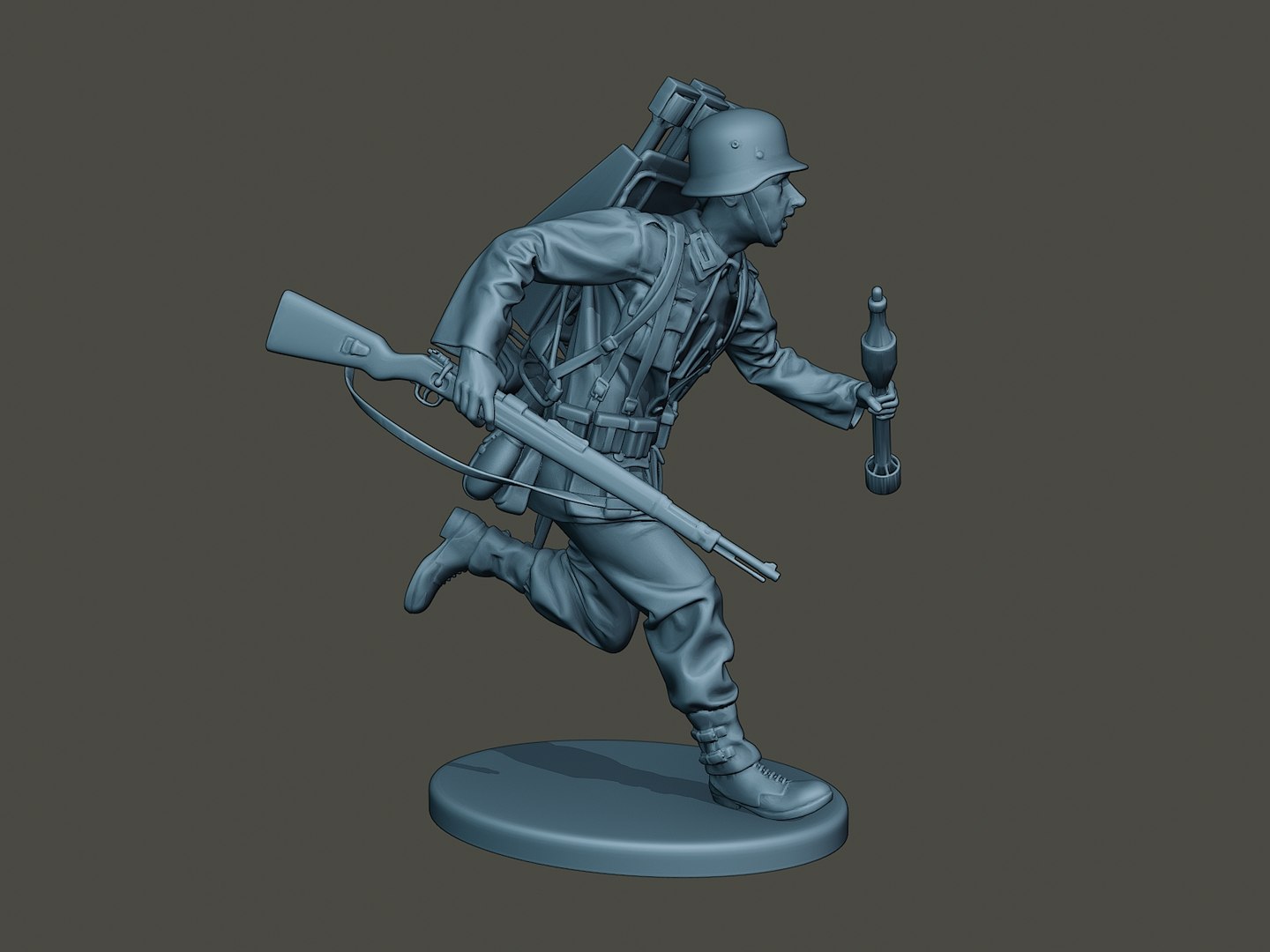 German Soldier Ww2 Run2 3D Model - TurboSquid 1513220