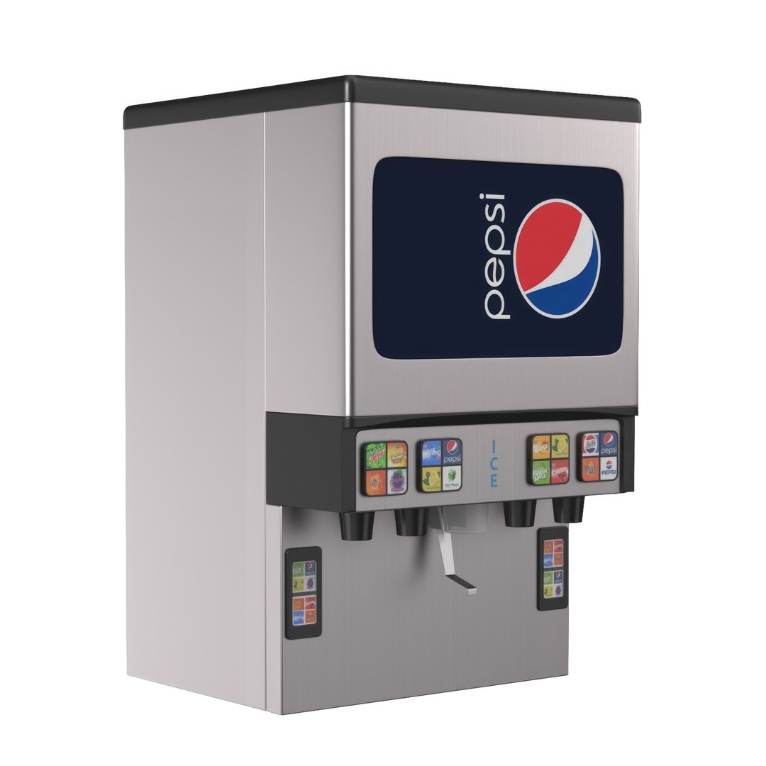 3D CF Pepsi Beverage Dispenser Machine - TurboSquid 2205141