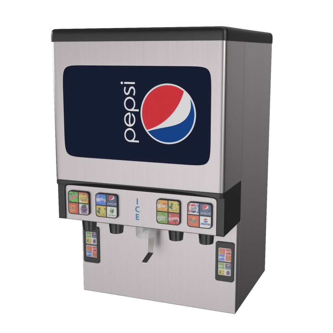 3D CF Pepsi Beverage Dispenser Machine - TurboSquid 2205141