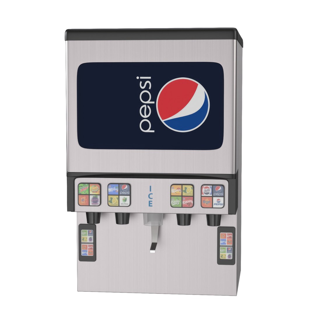 3D CF Pepsi Beverage Dispenser Machine - TurboSquid 2205141
