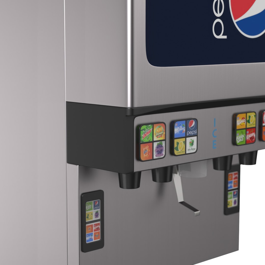 3D CF Pepsi Beverage Dispenser Machine - TurboSquid 2205141