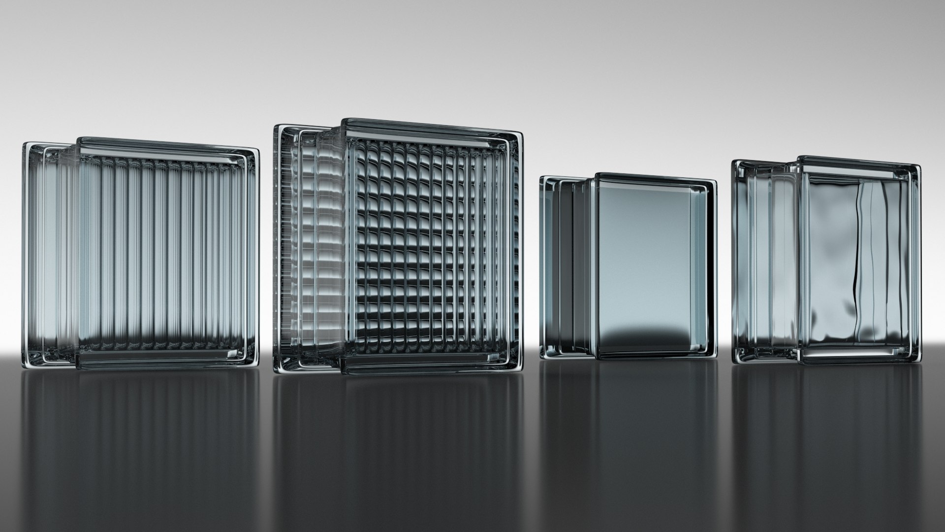 3d Model Glass Blocks