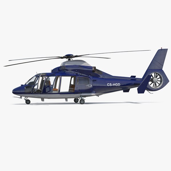 Helicóptero Civil Eurocopter AS365 SA 365 C Dauphi Modelo 3D ...