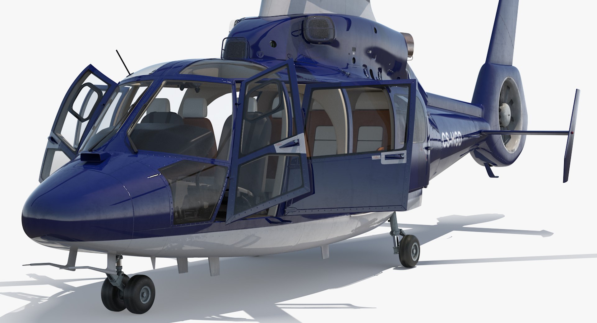 Civil Helicopter Eurocopter As365 3D - TurboSquid 1187457