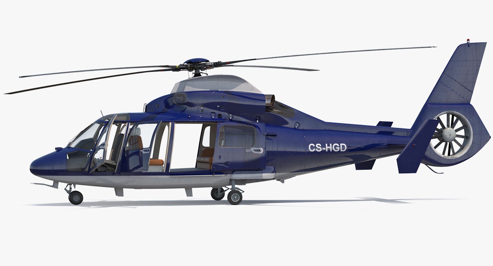 Civil helicopter eurocopter as365 3D - TurboSquid 1187457