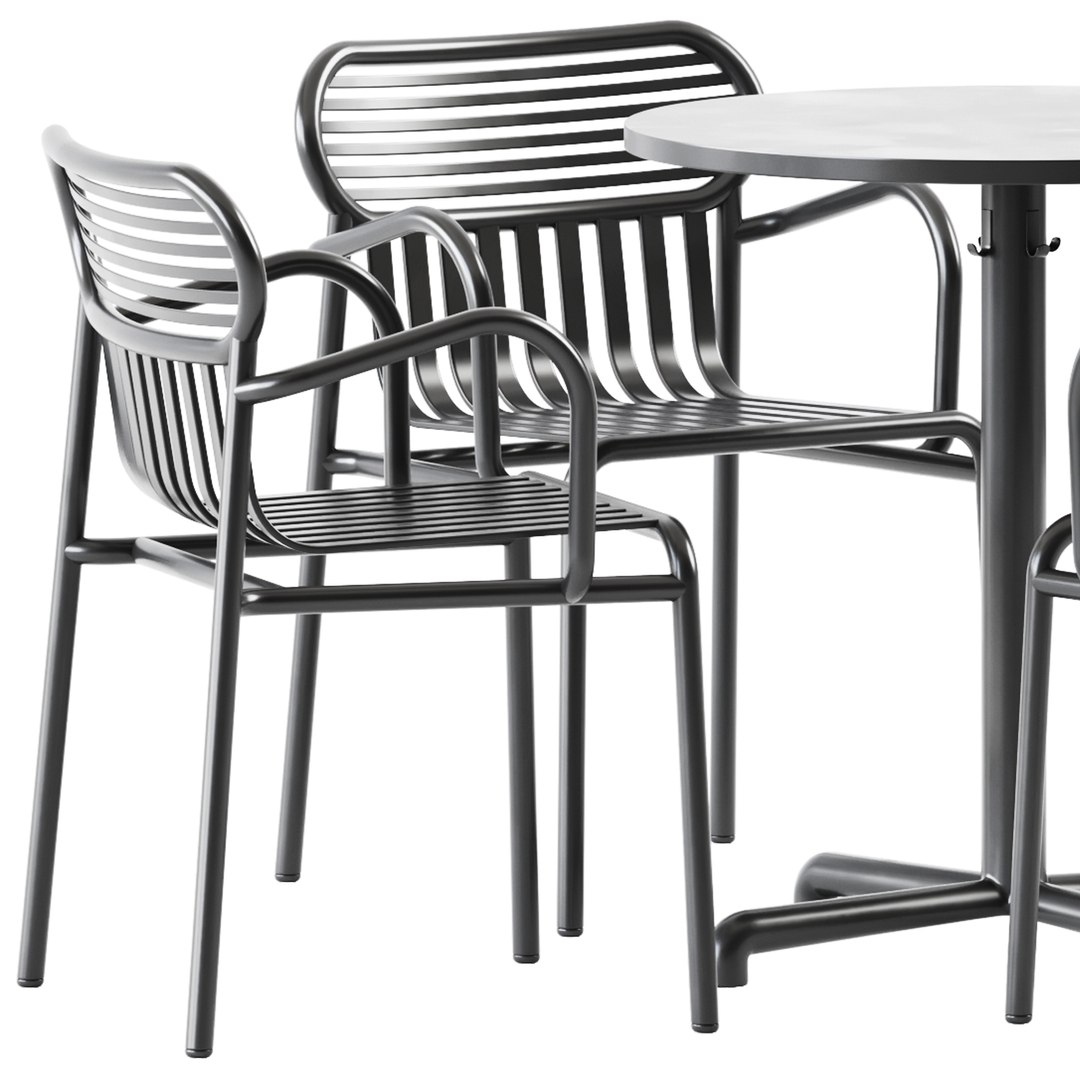 3D Ikea Stensele Round Table And Week-end Chair With Armrest By Petite ...