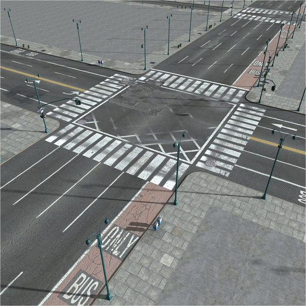 3D Intersection Models | TurboSquid