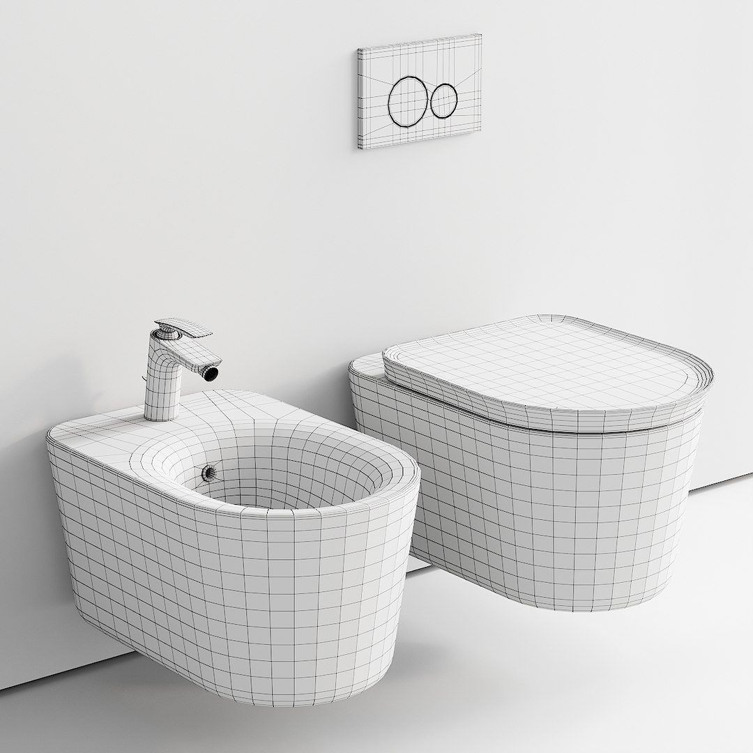 RAK Ceramics Rak-Valet Wall-Hung WC 3D Model - TurboSquid 1974412