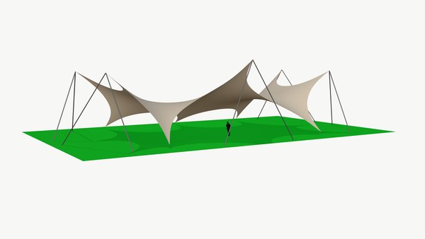 modelo 3d Estructura de membrana extensible - TurboSquid 2116432