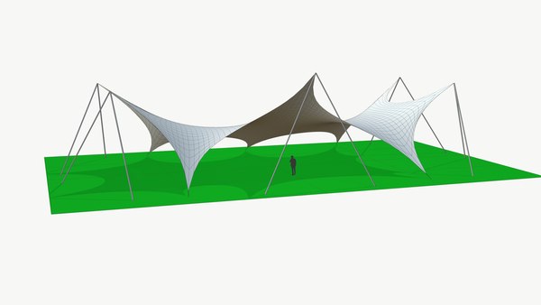 modelo 3d Estructura de membrana extensible - TurboSquid 2116432