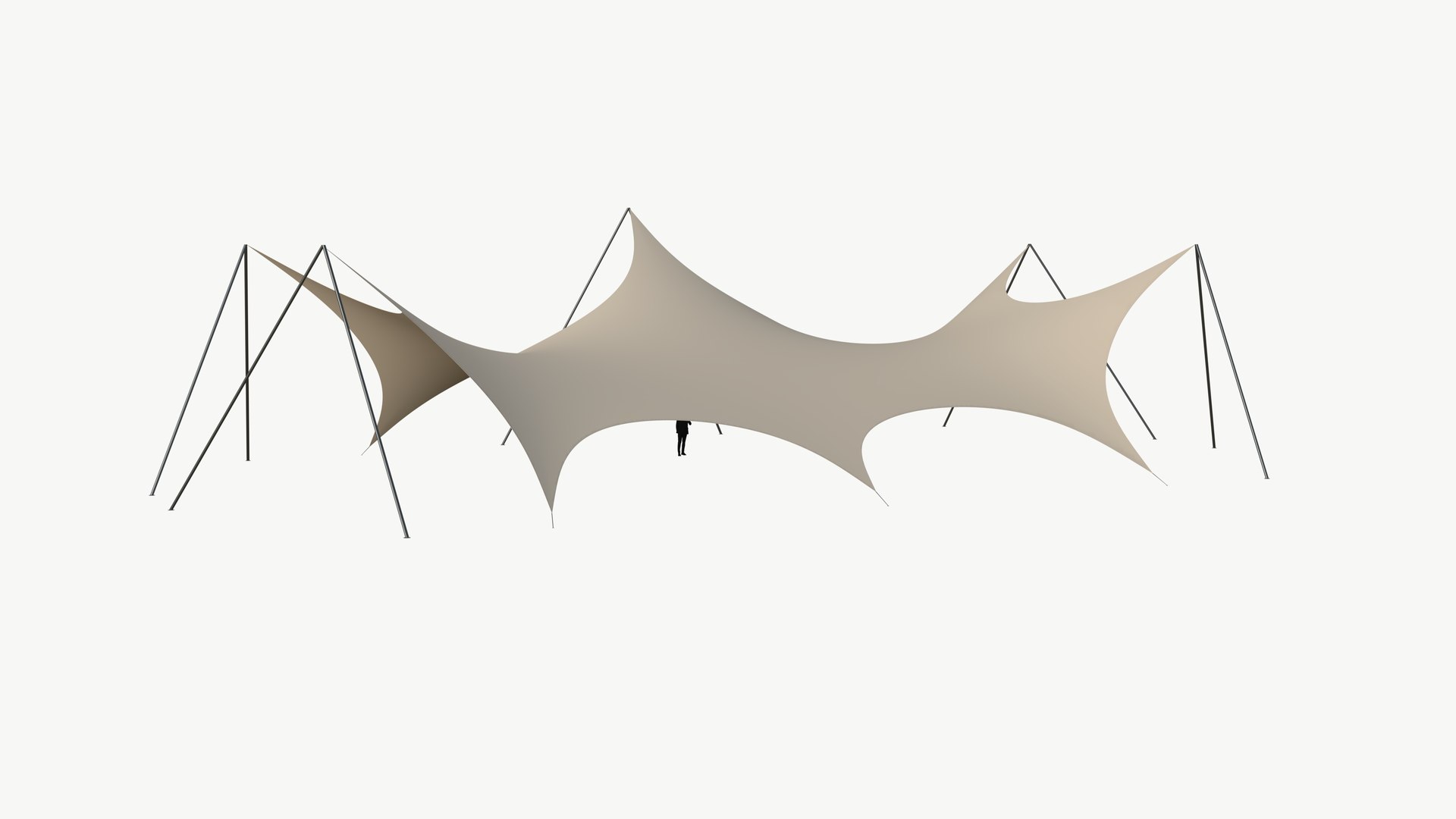3D Tensile Membrane Structure model - TurboSquid 2116432