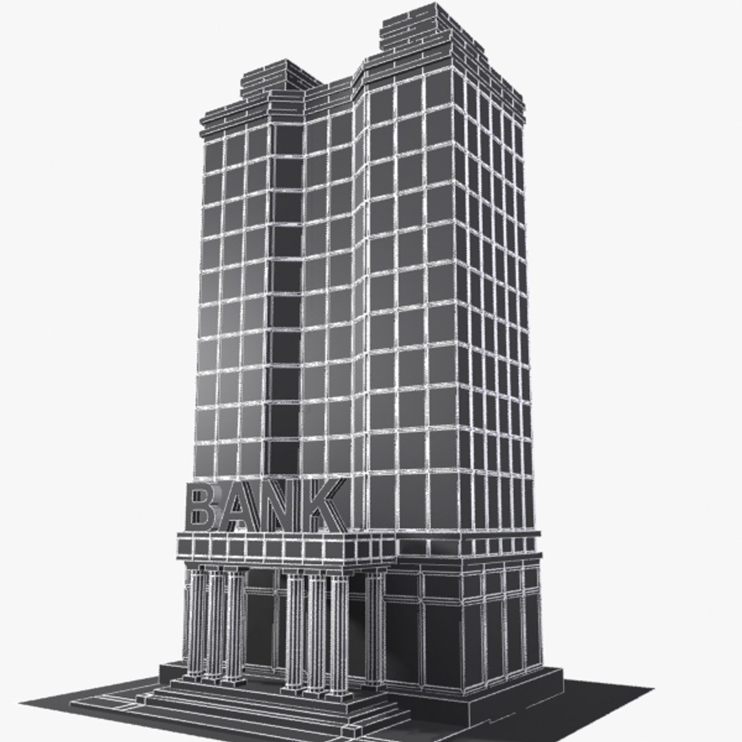 3d Cartoon Bank Toon