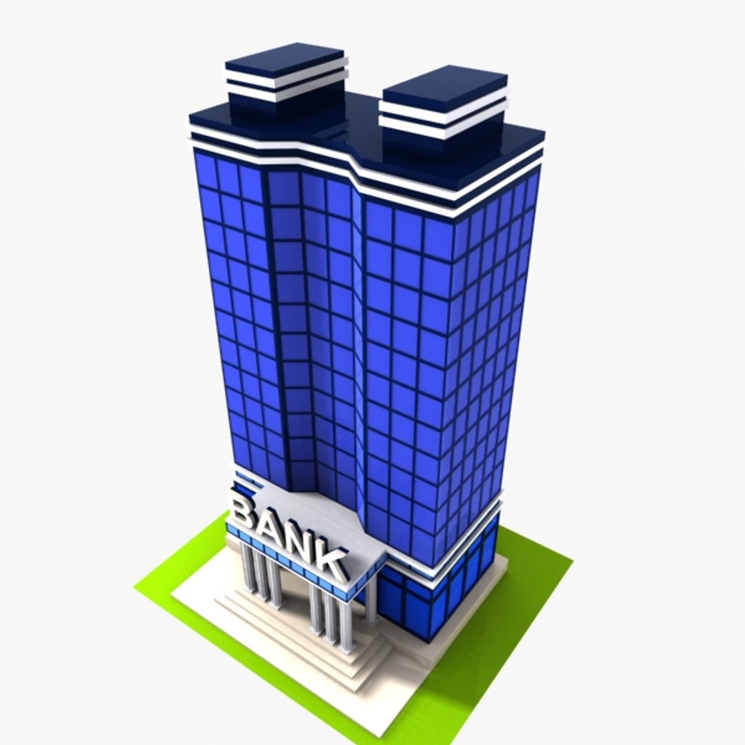 3d Cartoon Bank Toon