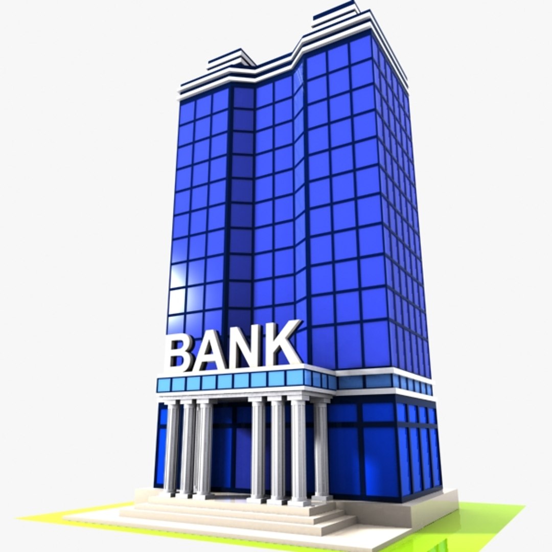 3d Cartoon Bank Toon