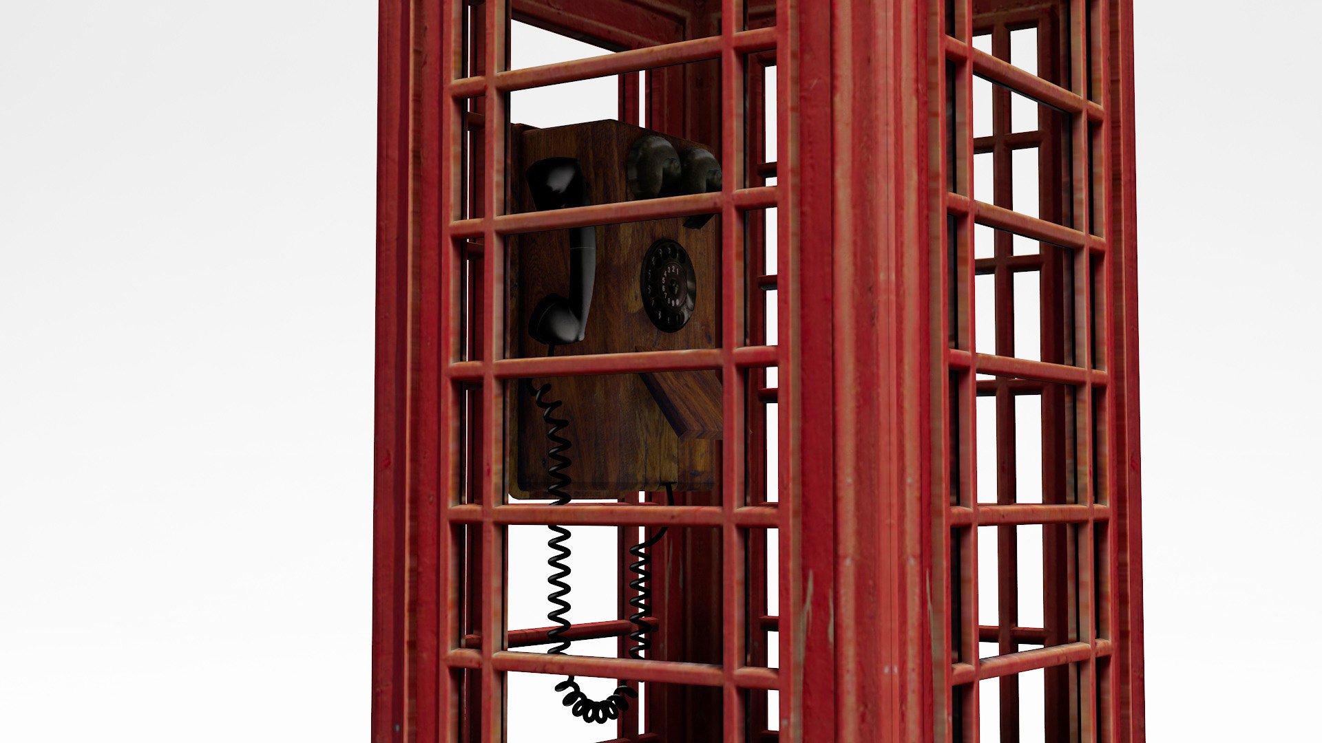 British Telephone Box Model - TurboSquid 2089172
