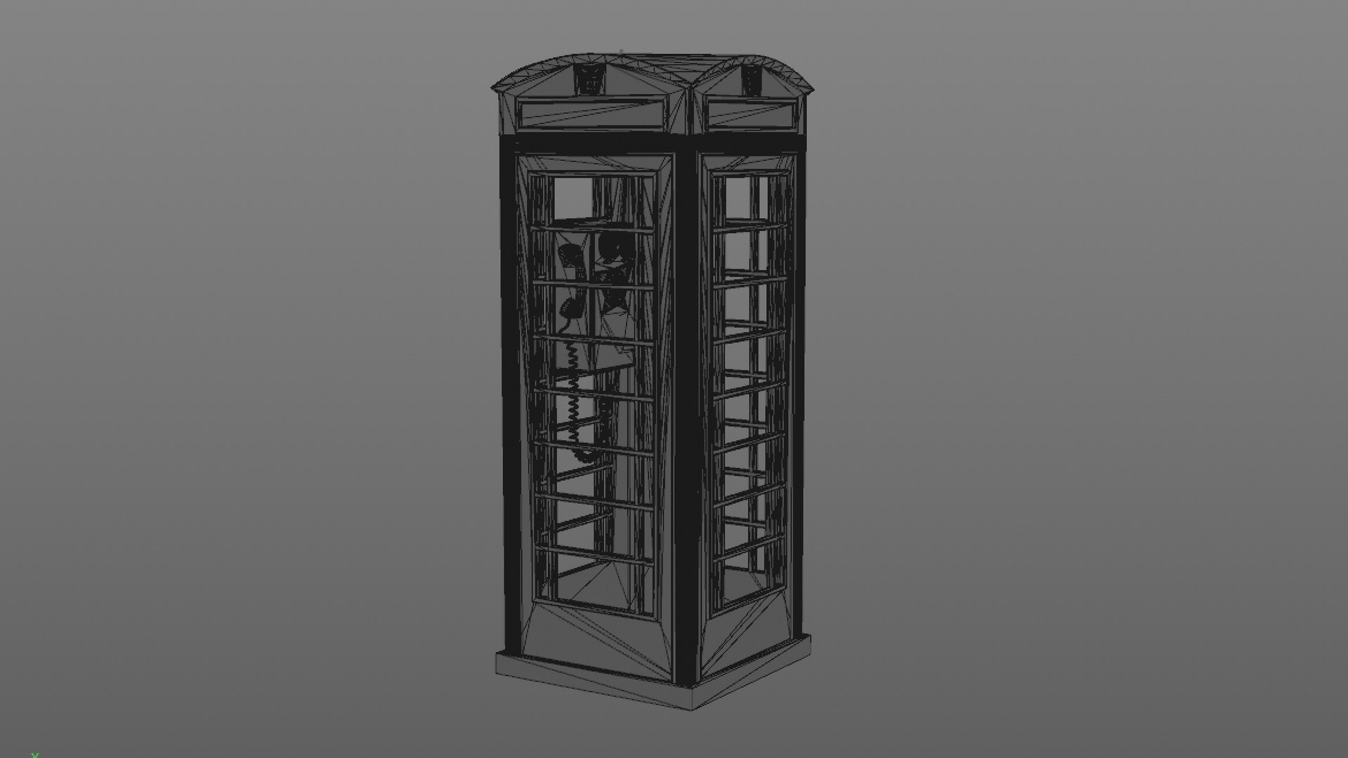 British Telephone Box Model - TurboSquid 2089172