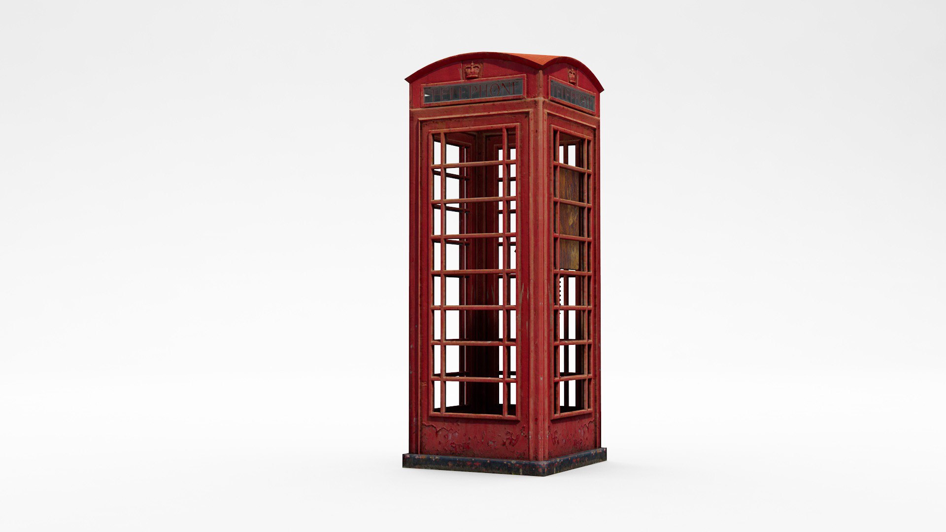 British Telephone Box Model - TurboSquid 2089172