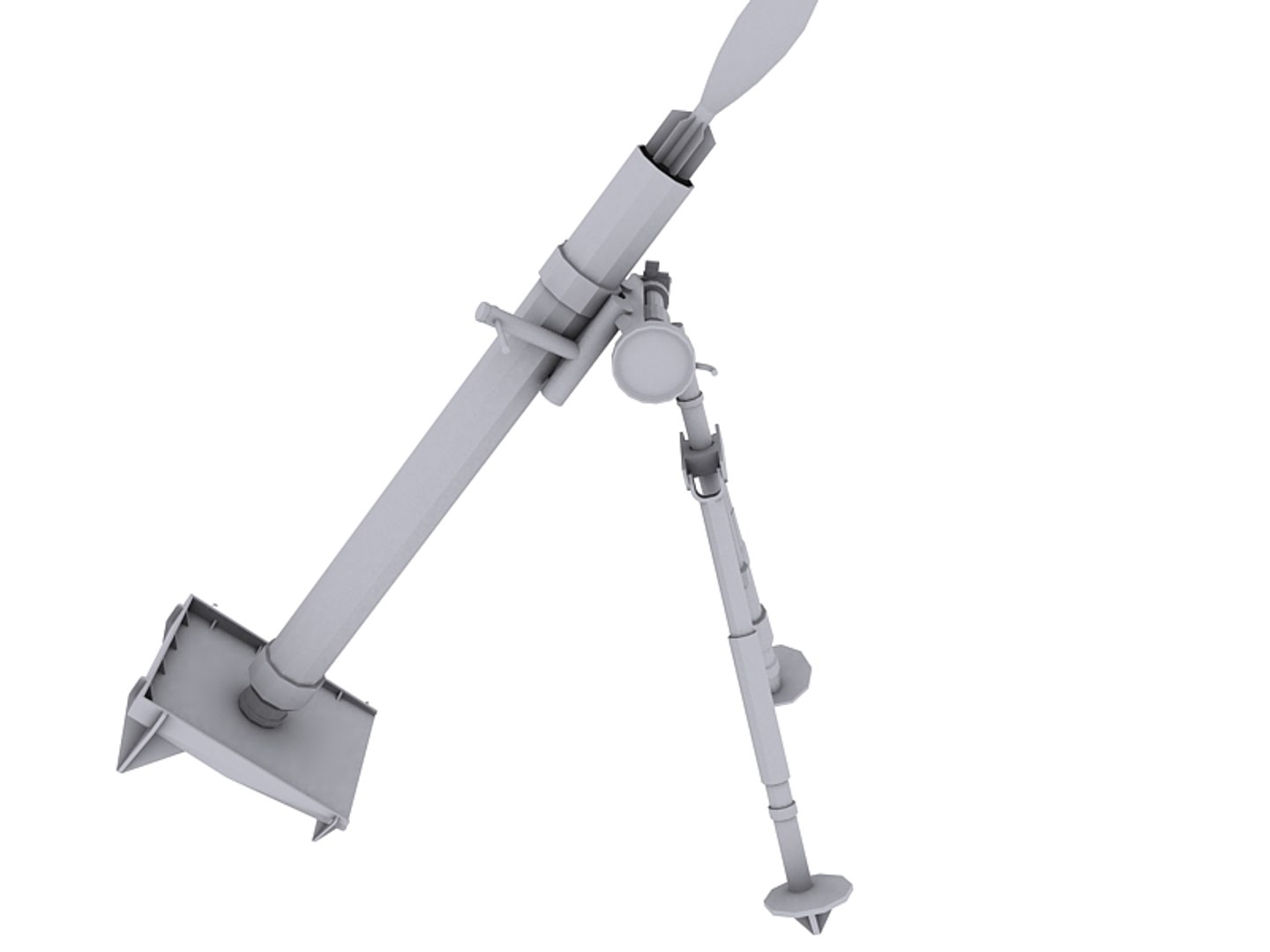 3d Model 60mm Mortar