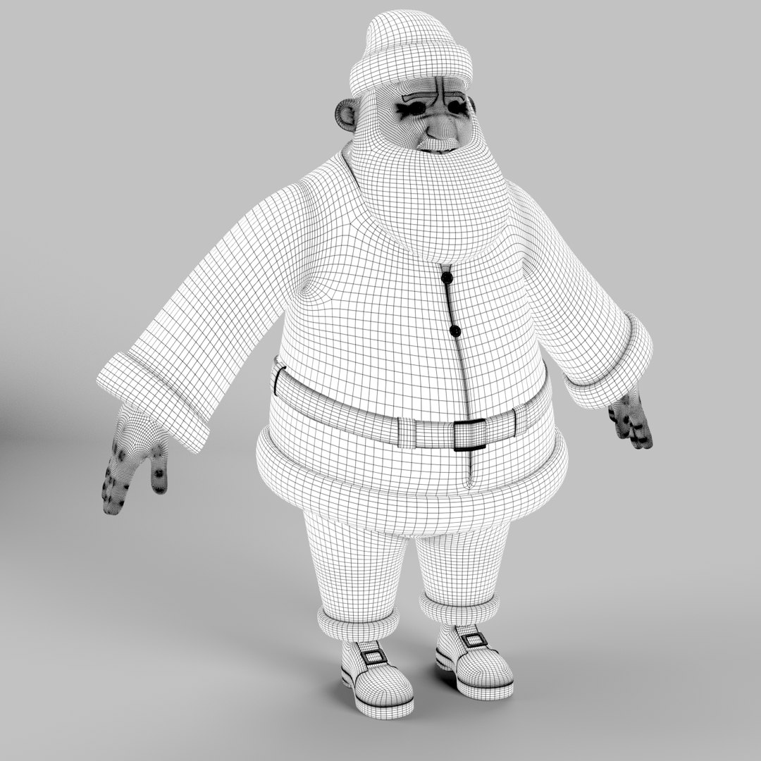 Rigged Cartoon Santa Claus 3D Model - TurboSquid 1229961