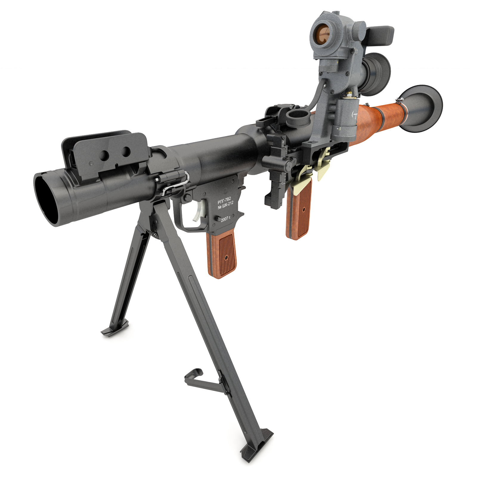 3d v2 grenade launcher model