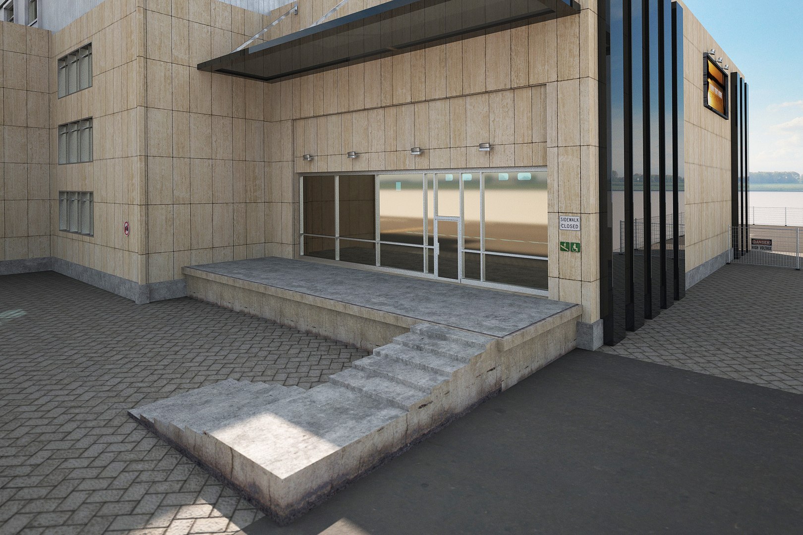 3d Model Cargo Building