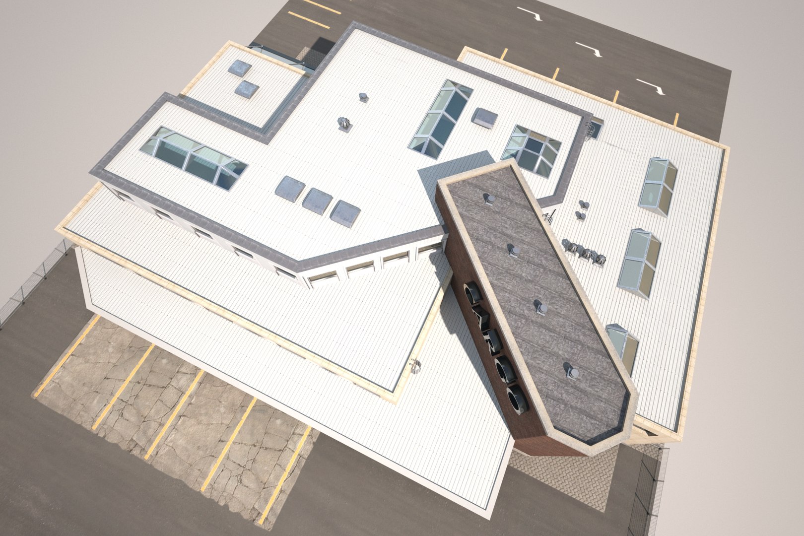 3d Model Cargo Building