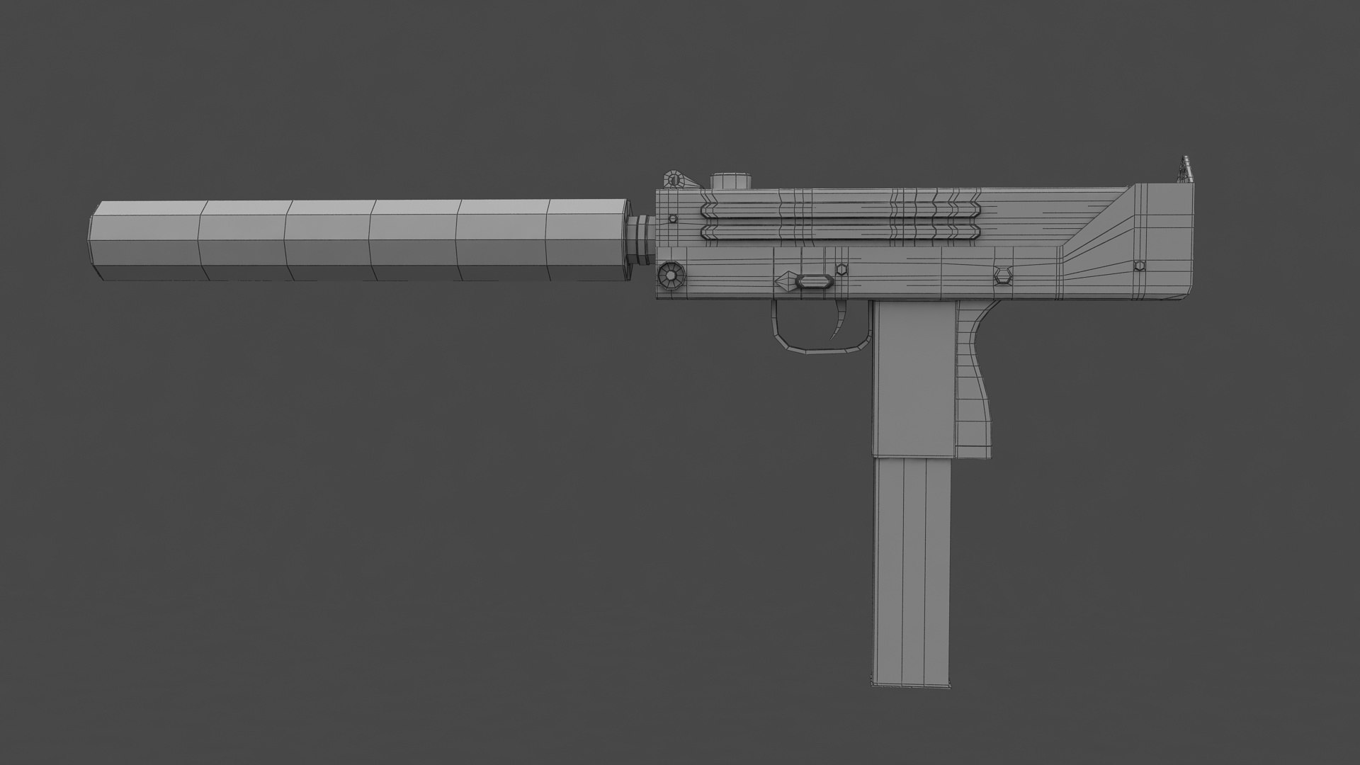 3D MAC-11 Machine Pistol - TurboSquid 2040205