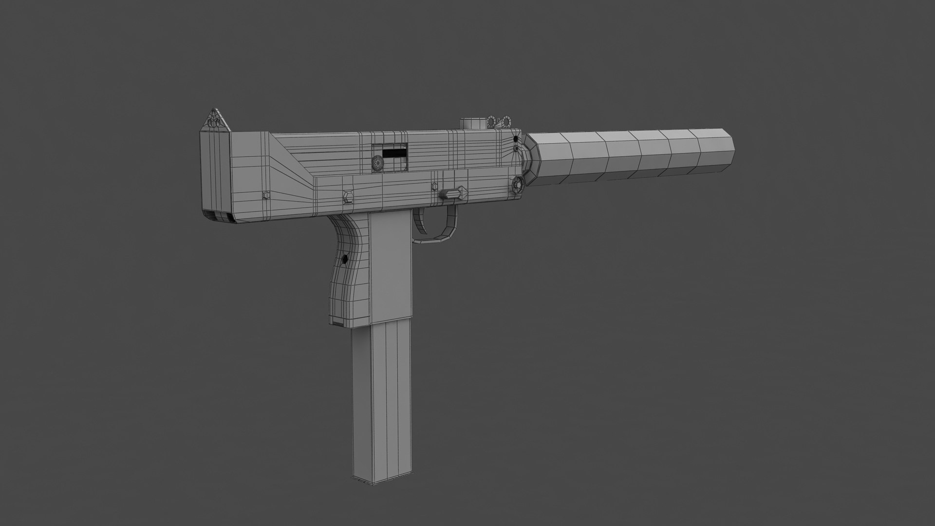 3D MAC-11 Machine Pistol - TurboSquid 2040205