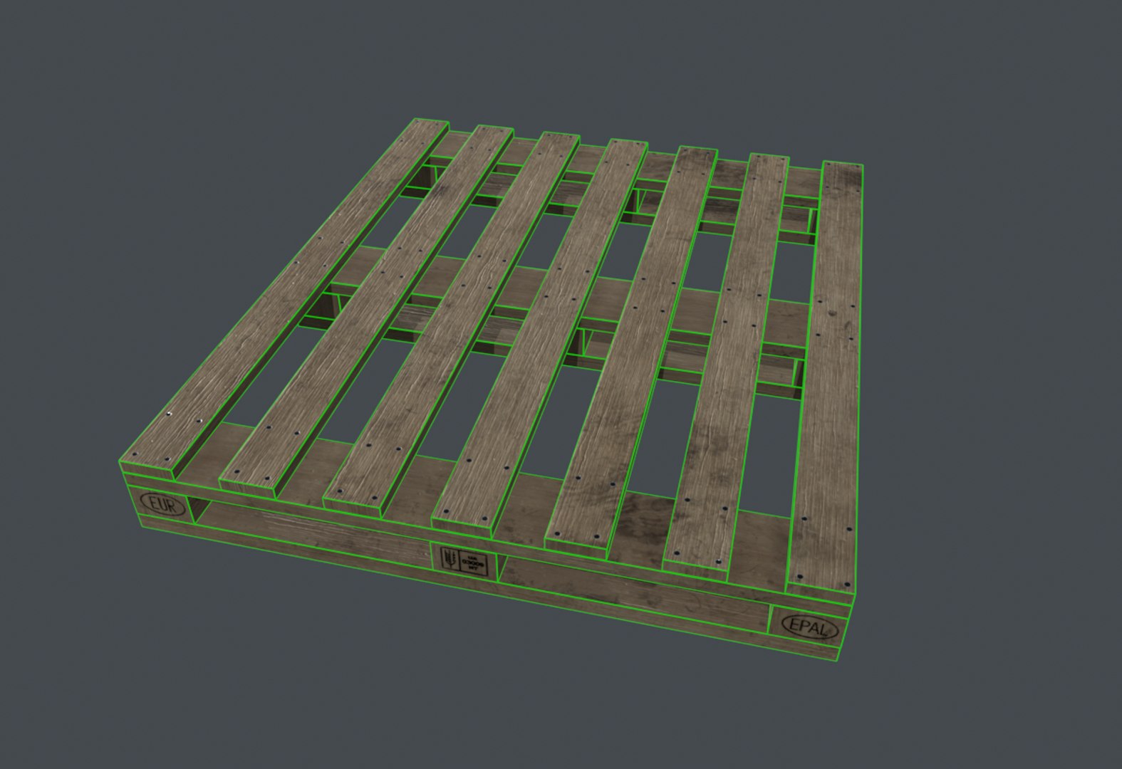 Wooden Pallet 3D Model - TurboSquid 2179363
