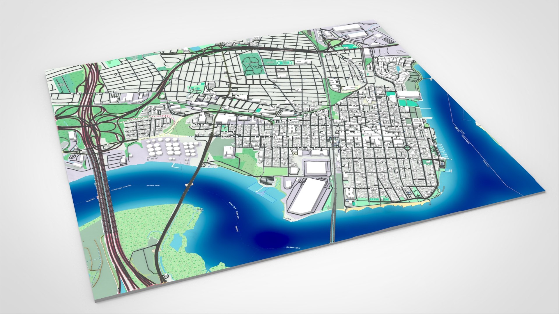 Cityscape Perth Amboy New Jersey United States 3D - TurboSquid 2505476