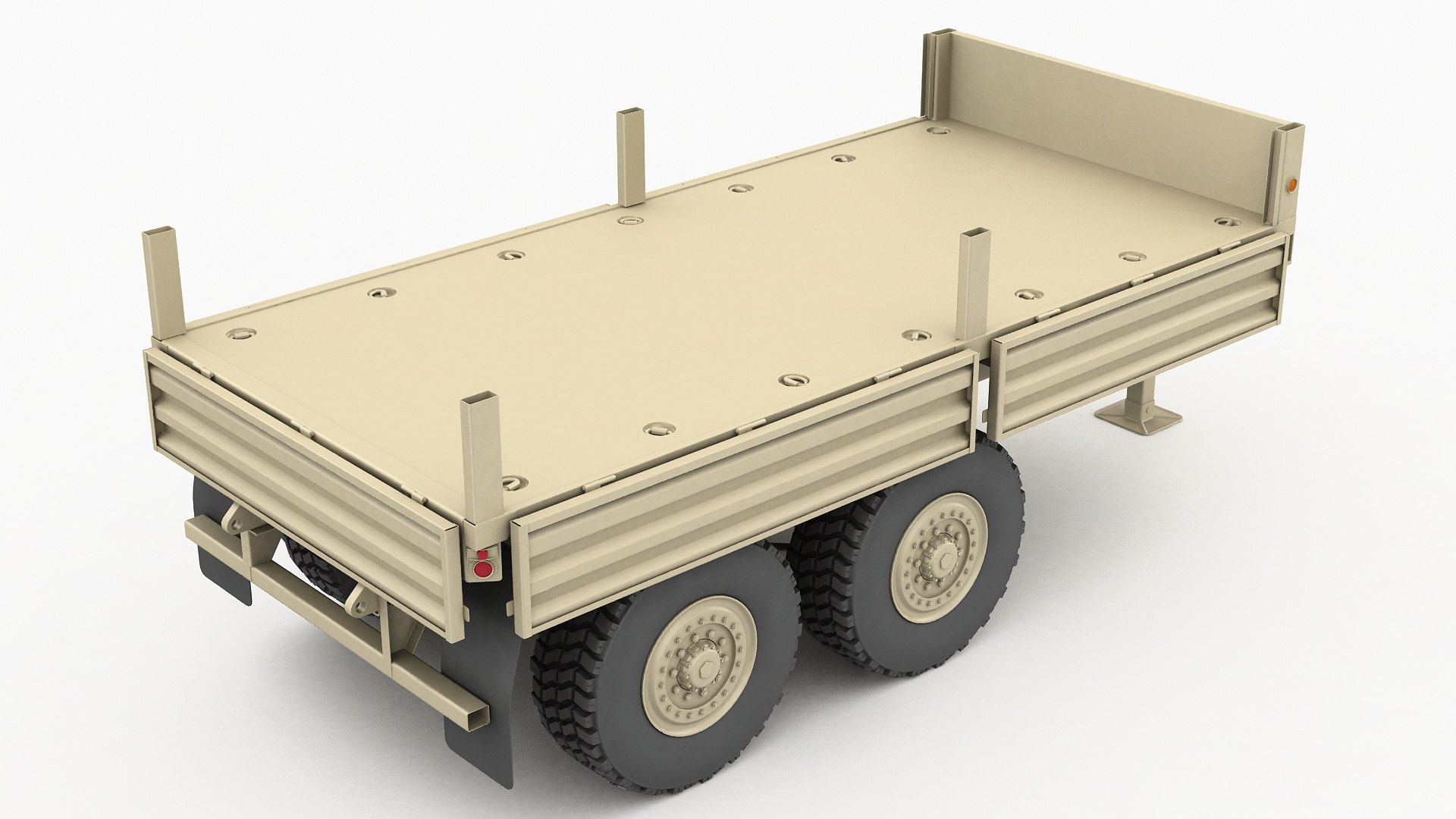 3D Model M1083 M1095 Mtv Trailer - TurboSquid 1554328