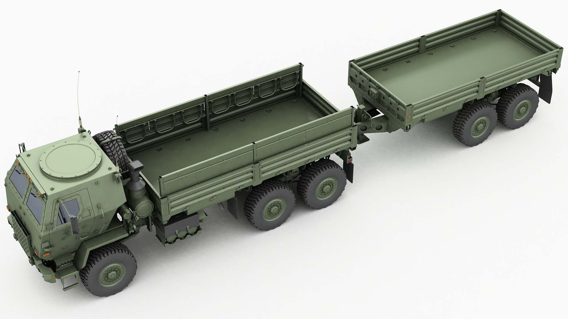 3D model m1083 m1095 mtv trailer - TurboSquid 1554328